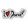 DOPASTICKER I Love Dance Sticker Car Bumper Decal Gift You - Decorative ...