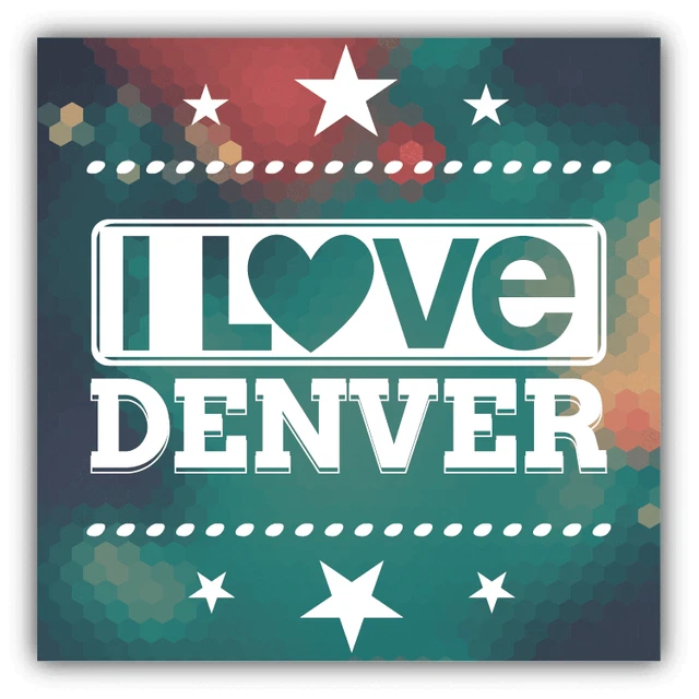 DOPASTICKER I Love Denver City United States Car Sticker Phone Decal ...