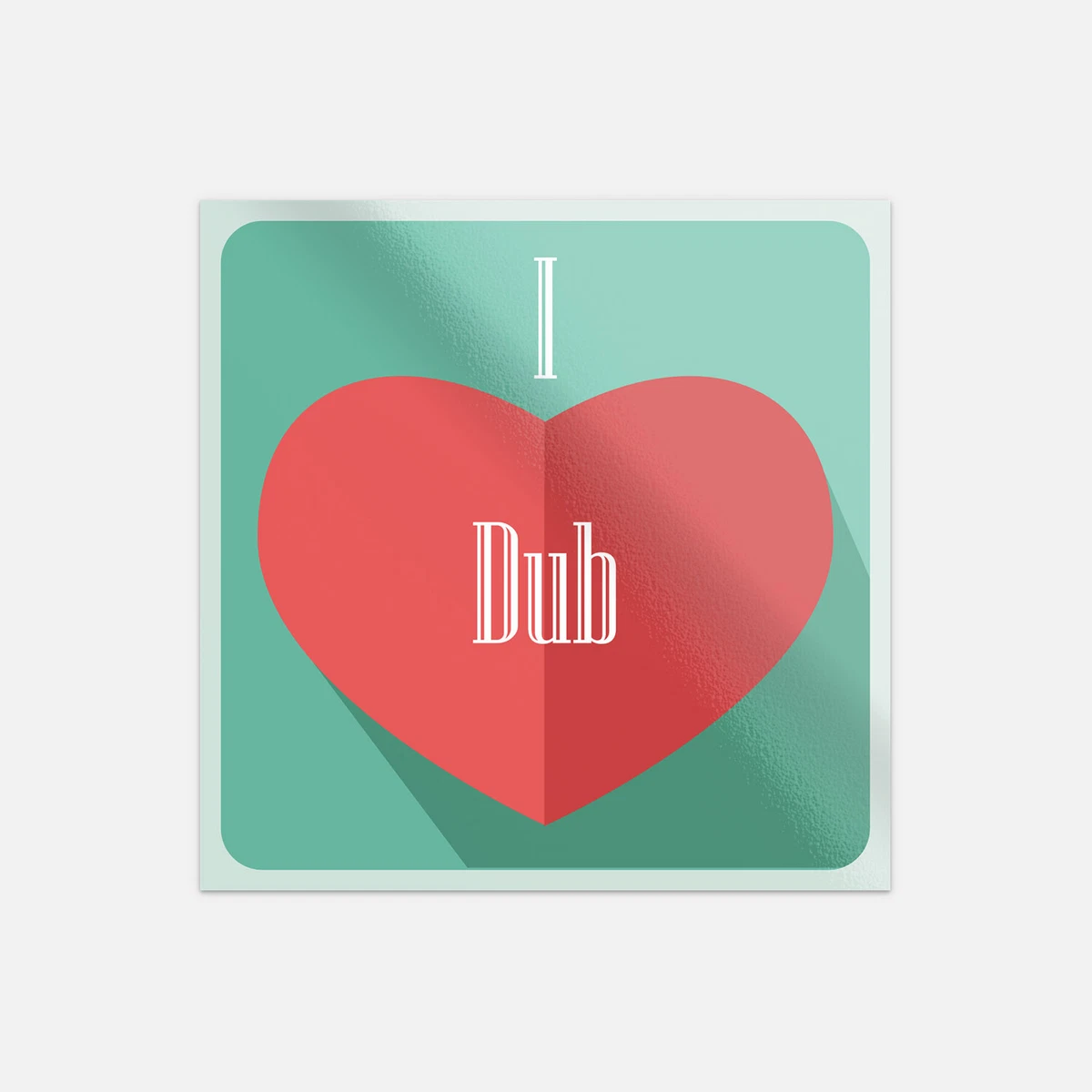 DOPASTICKER I Love Dub Heart Music Sticker Decal Gift You - Decorative ...