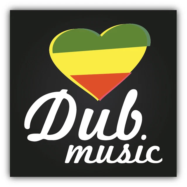 DOPASTICKER I Love Dub Music Label Sticker Decal Phone Decal Water ...