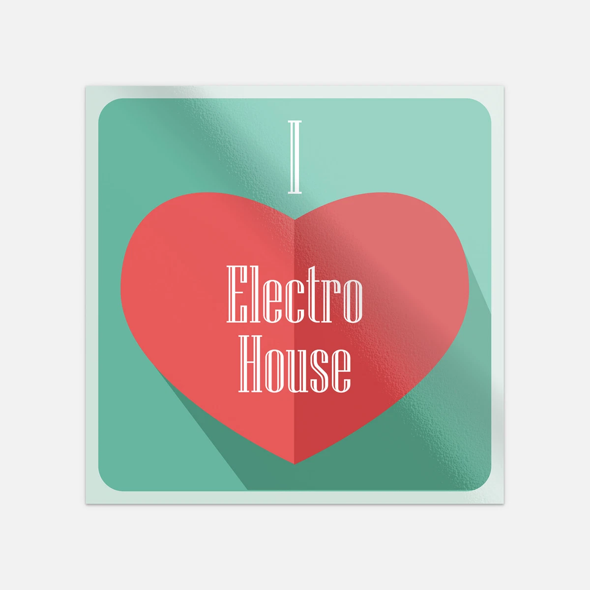 DOPASTICKER I Love Electro House Heart Music Sticker Decal Gift You ...