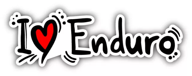DOPASTICKER I Love Enduro Sticker Decal Phone Decal Water Bottle ...