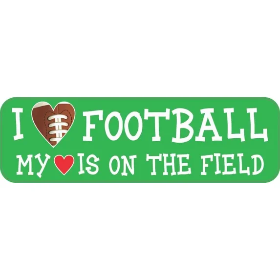 DOPASTICKER I Love Football Sticker Phone Sticker, Latop Sticker, Lover ...
