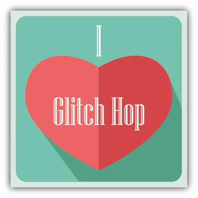 DOPASTICKER I Love Glitch Hop Heart Music Sticker Decal Phone Decal ...