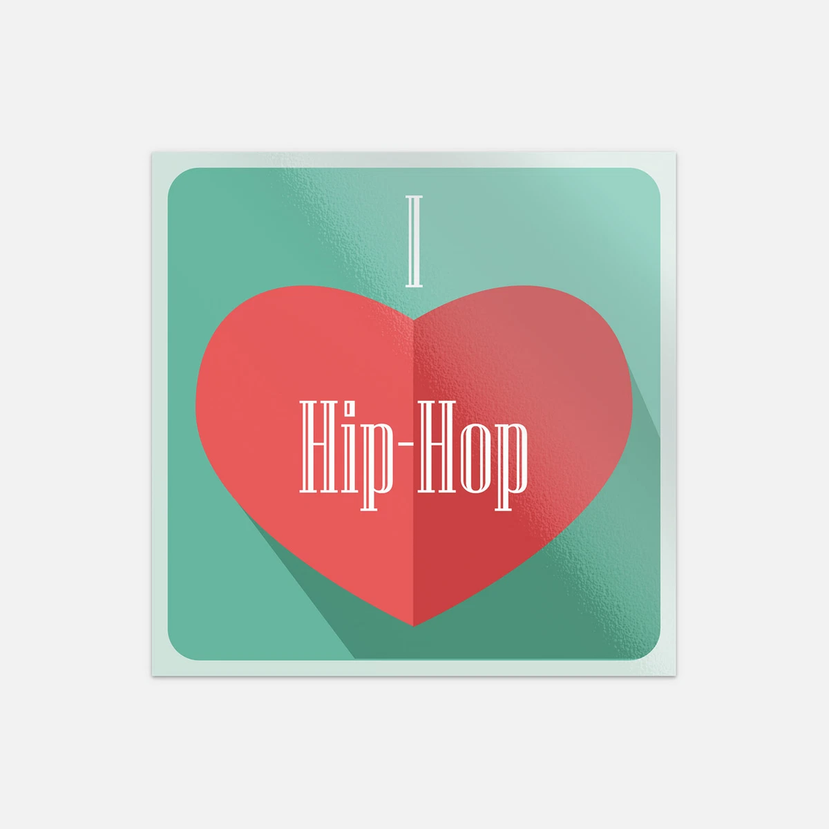 DOPASTICKER I Love Hip-Hop Heart Music Sticker Decal Gift You ...