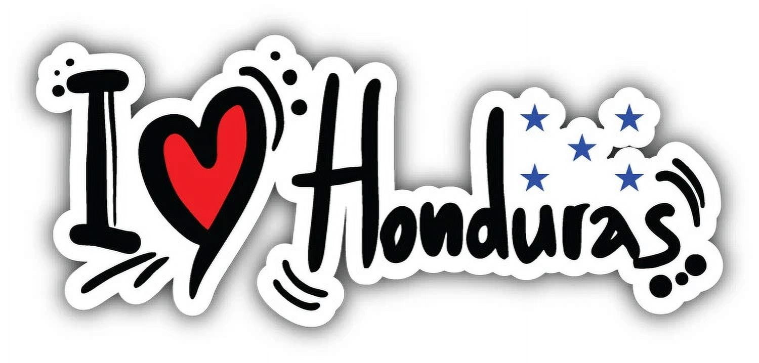 DOPASTICKER I Love Honduras Car Bumper Sticker Decal Gift You ...