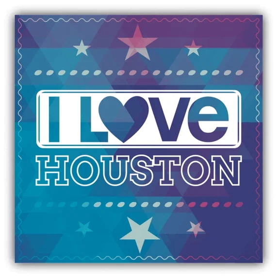 DOPASTICKER I Love Houston City United States Car Sticker Phone Decal ...
