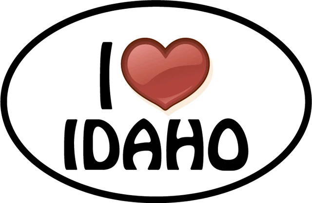 DOPASTICKER I Love Idahocar Sticker Phone Decal Water Bottle Stickers ...