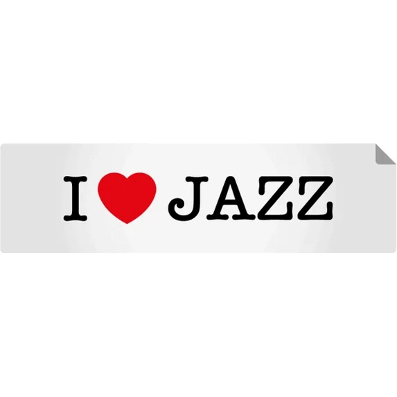 DOPASTICKER I Love Jazz Sticker Decal Phone Decal Water Bottle Stickers ...