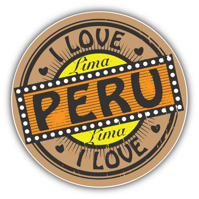 DOPASTICKER I Love Lima City Peru Sticker Decal Phone Decal Water ...