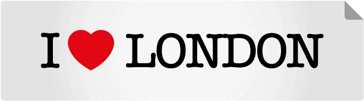 DOPASTICKER I Love London Car Bumper Sticker Decal Gift You ...