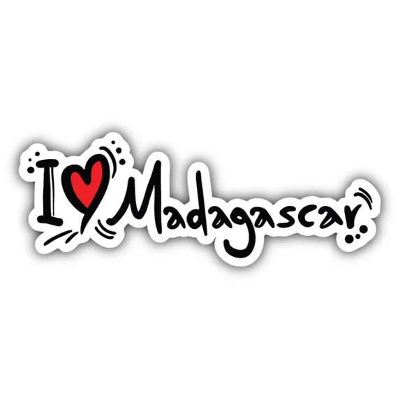 DOPASTICKER I Love Madagascar Car Sticker Phone Decal Water Bottle ...