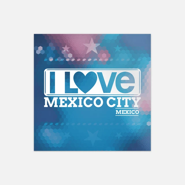 DOPASTICKER I Love Mexico City Sticker Phone Water Bottle Stickers ...