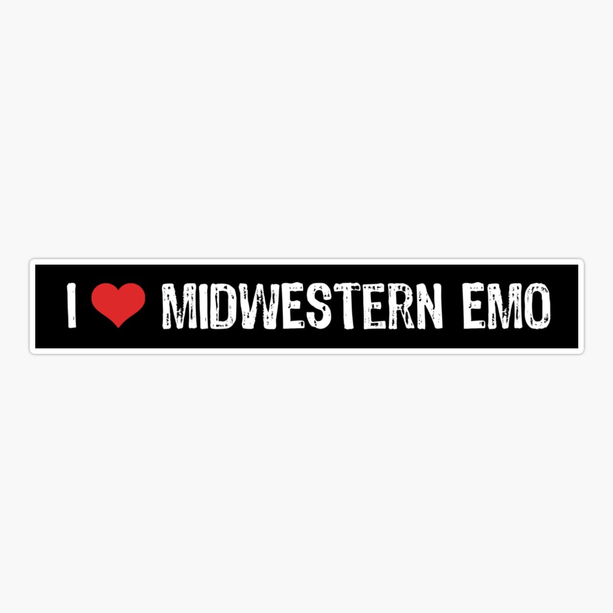 DOPASTICKER I Love Midwestern Emo Sticker, Phone Sticker Car Sticker ...