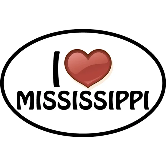 DOPASTICKER I Love Mississippicar Sticker Phone Decal Water Bottle ...