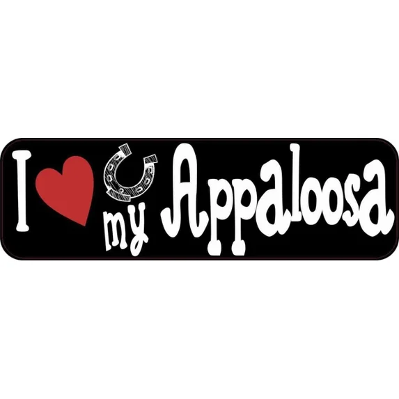 DOPASTICKER I Love My Appaloosa Car Sticker Truck Sticker Horse Sticker ...