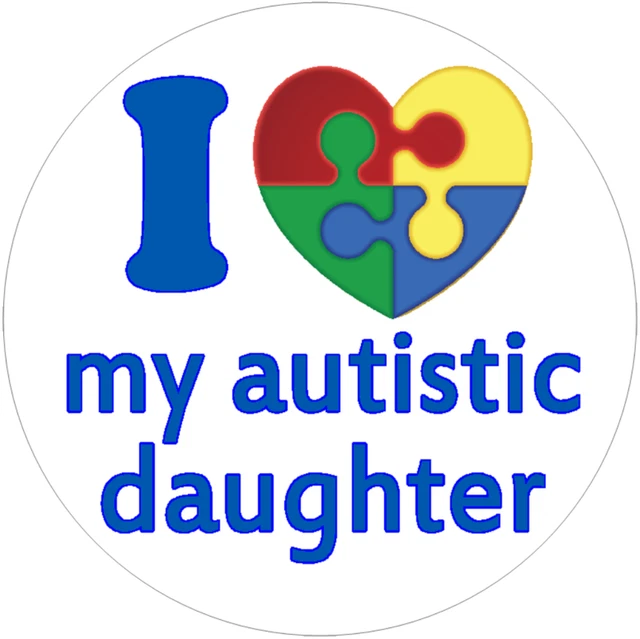 DOPASTICKER I Love My Autistic Daughter, Stickers, Autism Phone Decal ...
