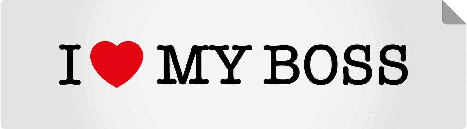DOPASTICKER I Love My Boss Car Bumper Sticker Decal Gift You ...