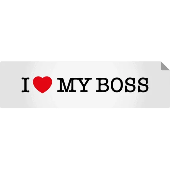 DOPASTICKER I Love My Boss Sticker Decal Phone Decal Water Bottle ...