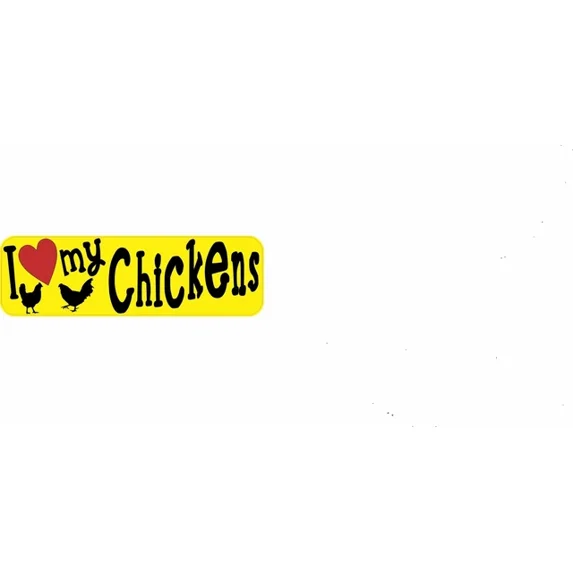 DOPASTICKER I Love My Chickens Car Sticker Truck Stickers Chicken ...