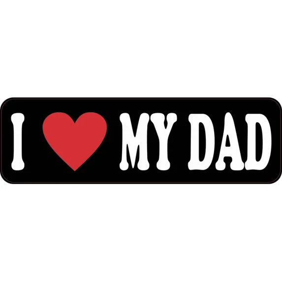 DOPASTICKER I Love My Dad Sticker Phone Sticker, Latop Sticker, Lover ...
