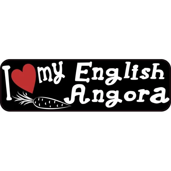 DOPASTICKER I Love My English Angora Rabbit Sticker Phone Sticker ...