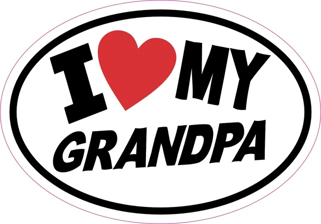 DOPASTICKER I Love My Grandpa Sticker Phone Sticker, Latop Sticker ...