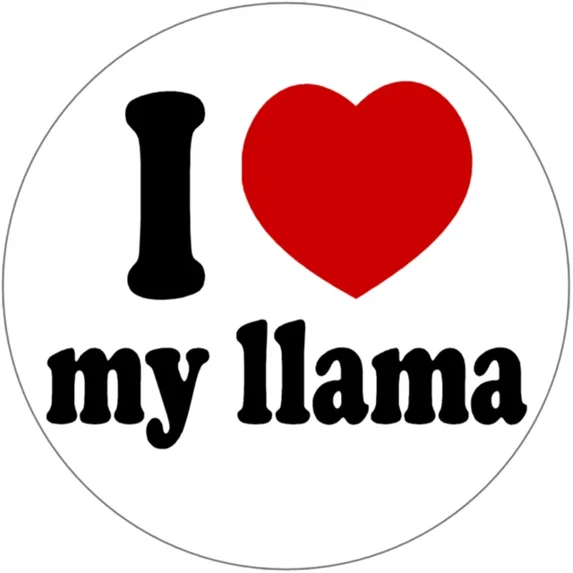DOPASTICKER I Love My Llama Sticker Phone Decal Water Bottle Stickers ...