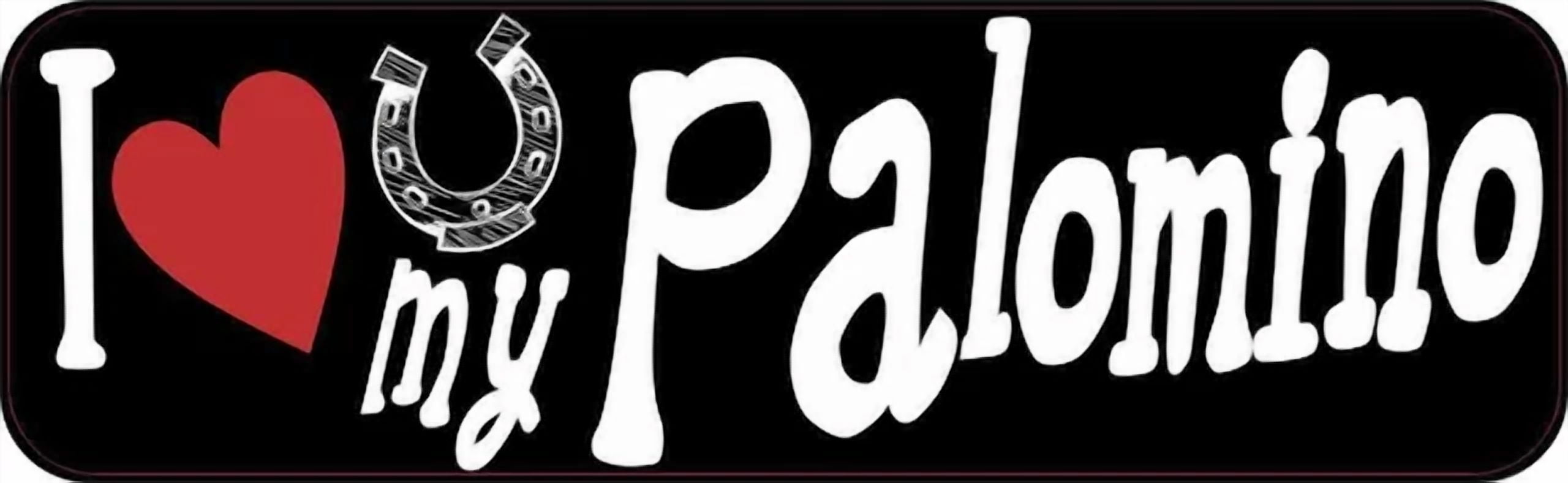 DOPASTICKER I Love My Palomino Car Sticker Truck Sticker Horse Sticker ...