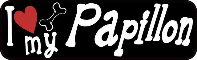 DOPASTICKER I Love My Papillon Car Sticker Truck Sticker Phone Sticker ...