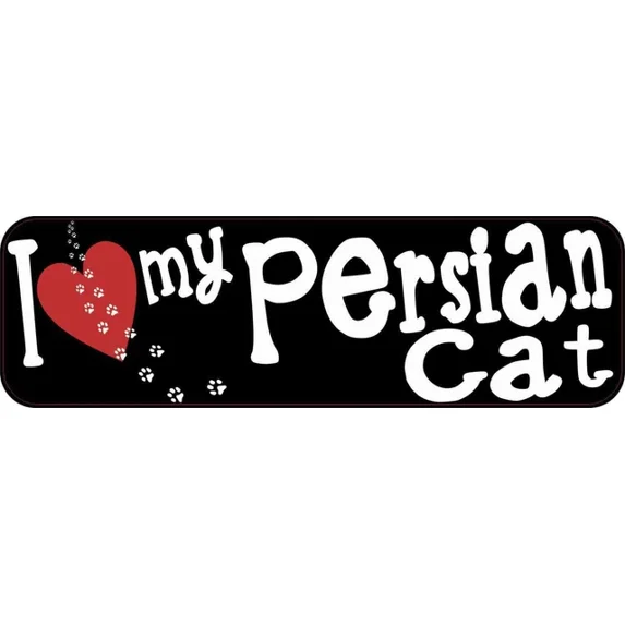 DOPASTICKER I Love My Persian Cat Sticker Phone Sticker, Latop Sticker ...