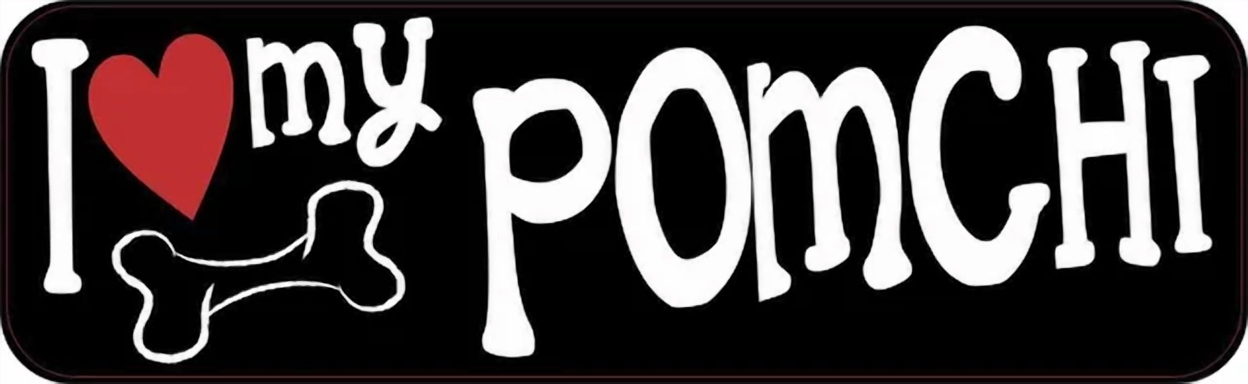 DOPASTICKER I Love My Pomchi Sticker Phone Sticker, Latop Sticker ...