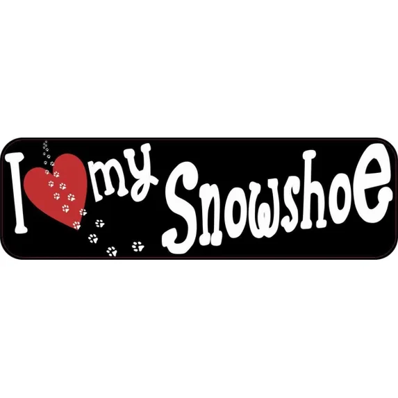 DOPASTICKER I Love My Snowshoe Cat Stickers Car Sticker Phone Sticker ...