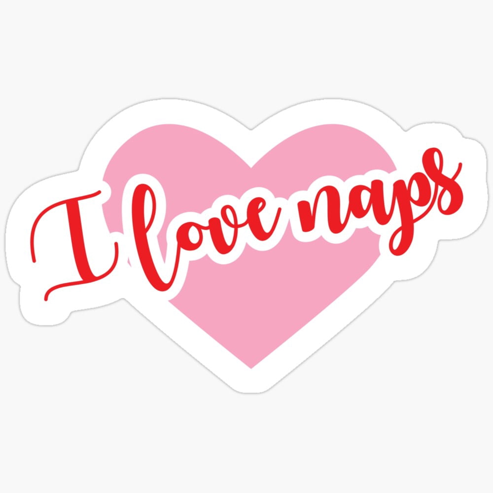 DOPASTICKER I Love Naps Sticker Phone Decal Water Bottle Stickers, Cars ...