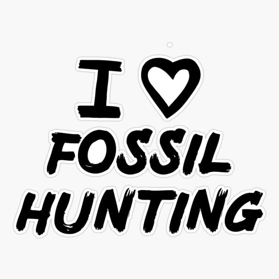 DOPASTICKER I Love Ossil Hunting Or Ossil Hunters Sticker, Phone ...