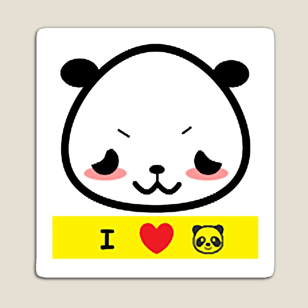 DOPASTICKER I Love Panda-Senpai Decorative Laptop, Phone Stickers ...