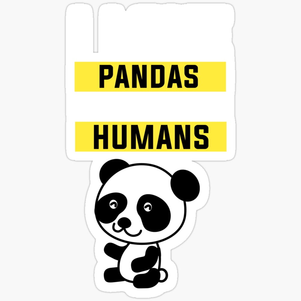 DOPASTICKER I Love Pandas More Than, Pandas Sticker, Decorate Laptops ...