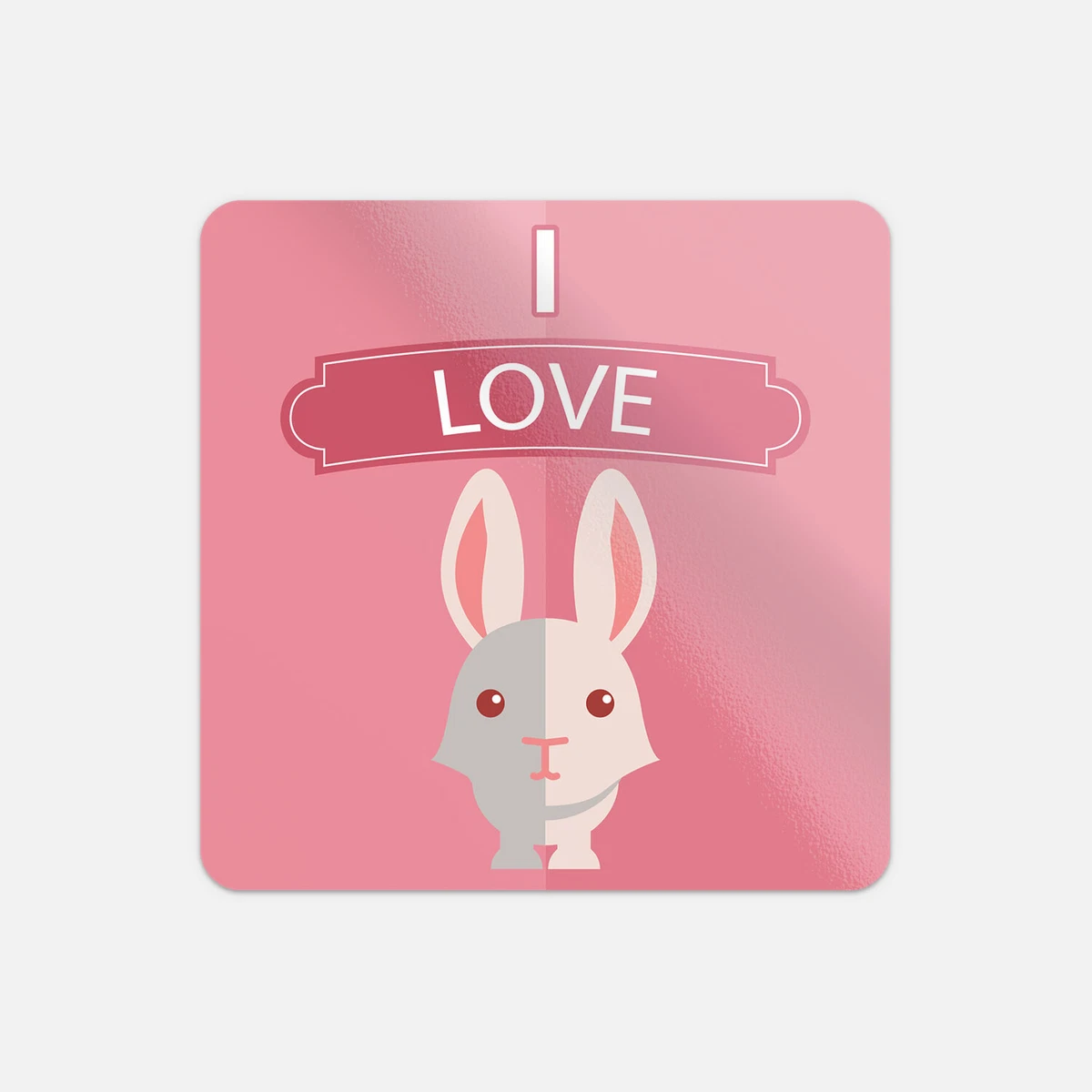 DOPASTICKER I Love Rabbit Animal Roman.Tic Sticker Decal Waterproof ...