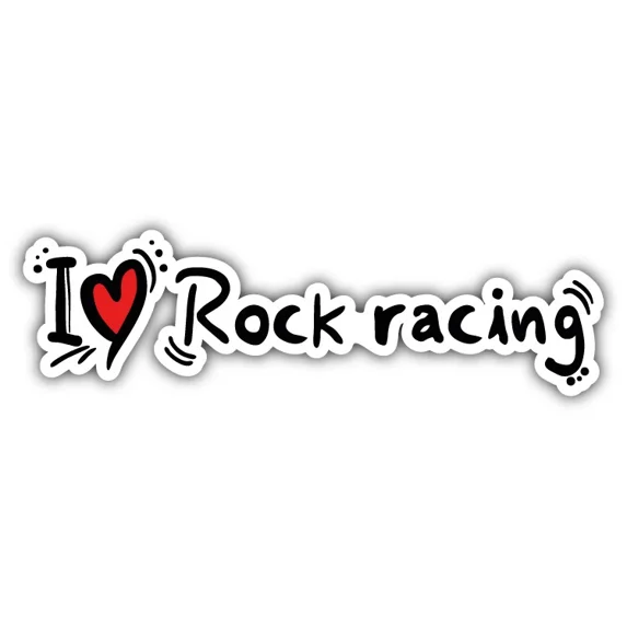 DOPASTICKER I Love Racing Car Bumper Sticker Gift You - Decorative ...