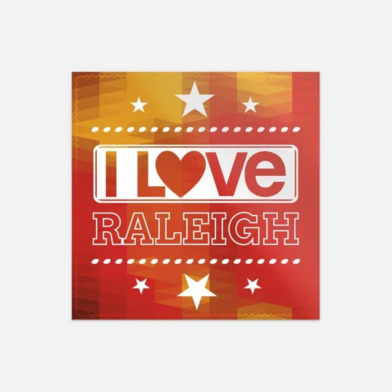 DOPASTICKER I Love Raleigh City United States Sticker Phone Water ...