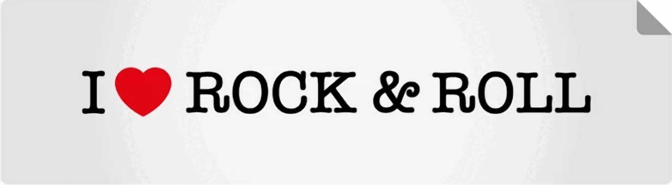 DOPASTICKER I Love Rock & Roll Sticker Decal Phone Decal Water Bottle ...