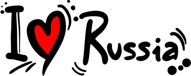 DOPASTICKER I Love Russia Slogan Sticker Decal Phone Decal Water Bottle ...