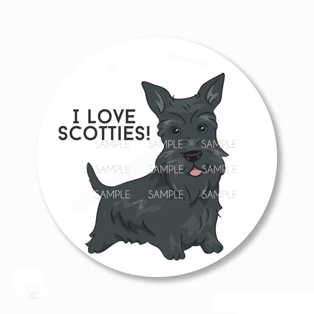 DOPASTICKER I Love Scotties Scotty Dog Scrapbook Stickers Phone Water ...