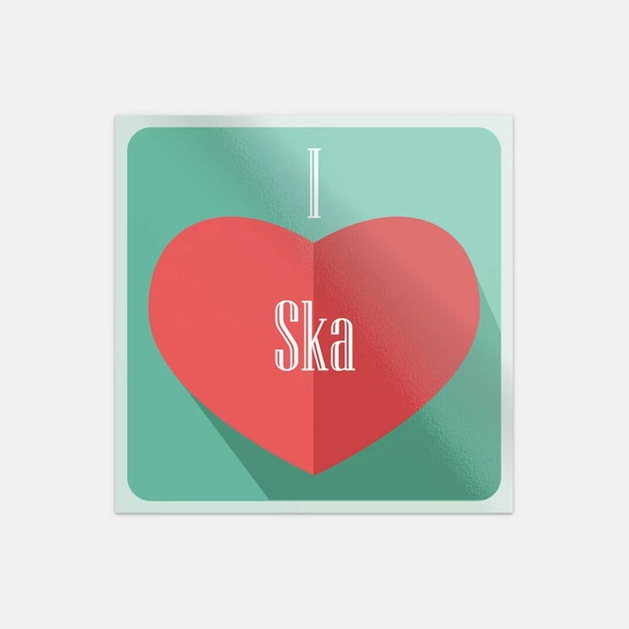 DOPASTICKER I Love Ska Heart Music Sticker Decal Phone Decal Water ...