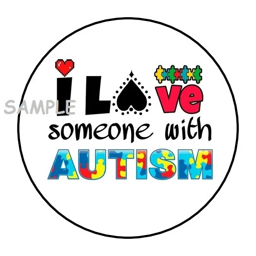 DOPASTICKER I Love Someone With Autism Stickers Phone Decal Water ...