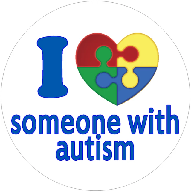 DOPASTICKER I Love Someone With Autism, Stickers Phone Decal Water ...