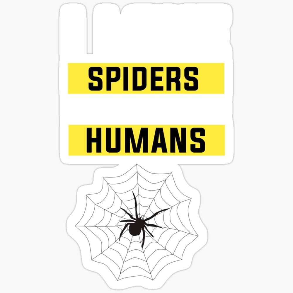 DOPASTICKER I Love Spiders More Than, Spiders Sticker Phone Decal Water ...