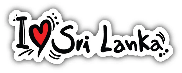 DOPASTICKER I Love Sri Lanka Car Sticker Phone Decal Water Bottle ...