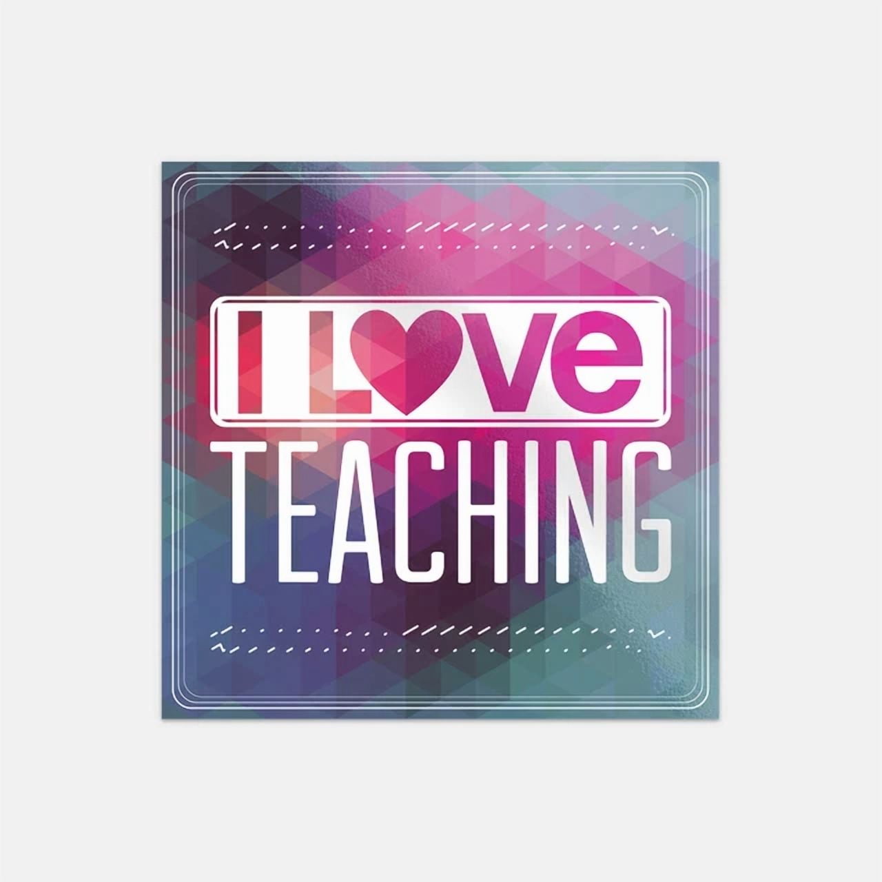 DOPASTICKER I Love Teaching Sticker Decal Phone Decal Water Bottle ...