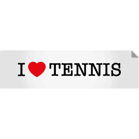 DOPASTICKER I Love Tennis Sticker Decal Phone Decal Water Bottle ...